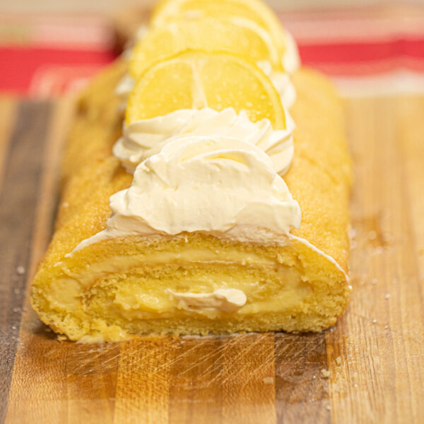Lemon Roulade Cake - Dimitras Dishes