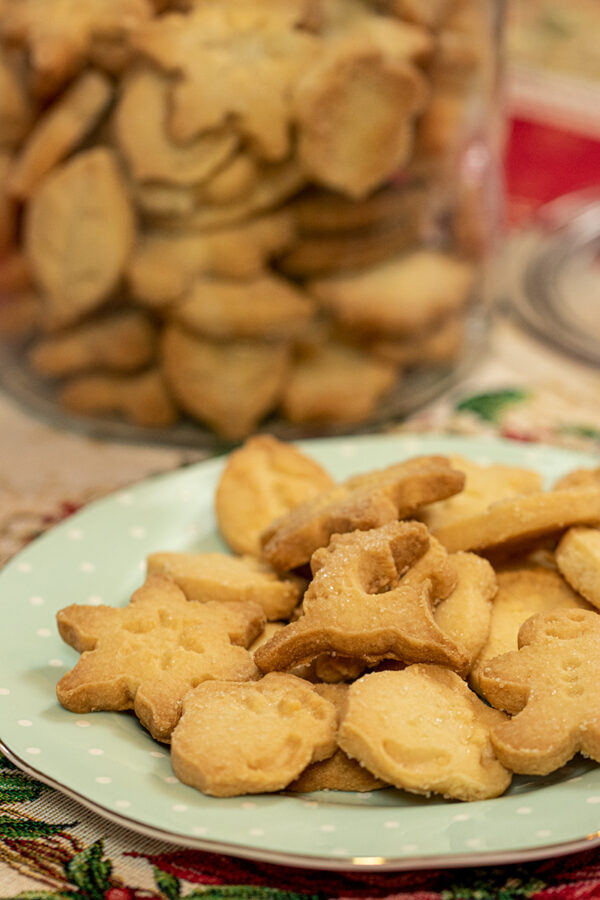 Festive Mini Holiday Shortbread Cookies - Dimitras Dishes