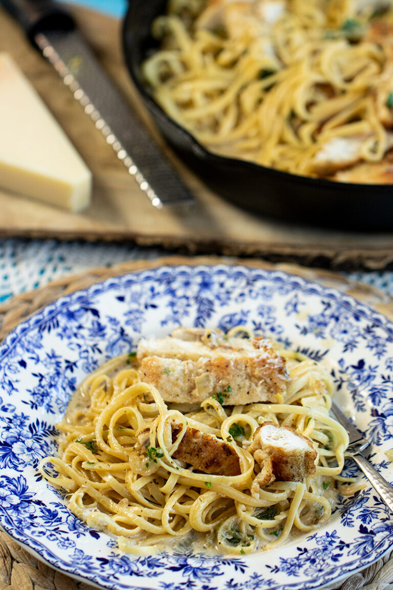 Creamy Chicken Scampi Pasta - Dimitras Dishes