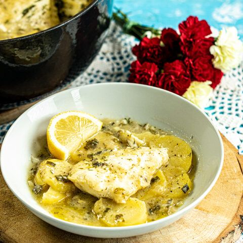Lemony Cod & Potato Stew - Dimitras Dishes