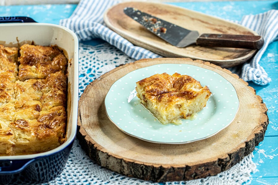 Greek Lemon & Phyllo Custard Pie: Lemonopita/Patsavouropita - Dimitras ...