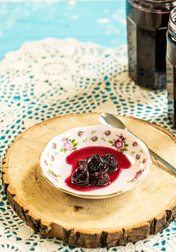Greek Cherry Spoon Sweet Preserves (Glyko Koutaliou) - Dimitras Dishes