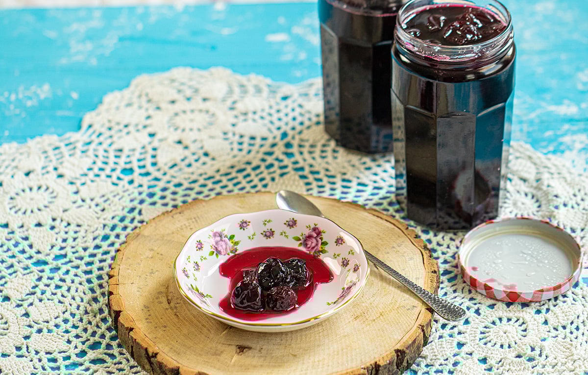 Greek Cherry Spoon Sweet Preserves (Glyko Koutaliou) - Dimitras Dishes
