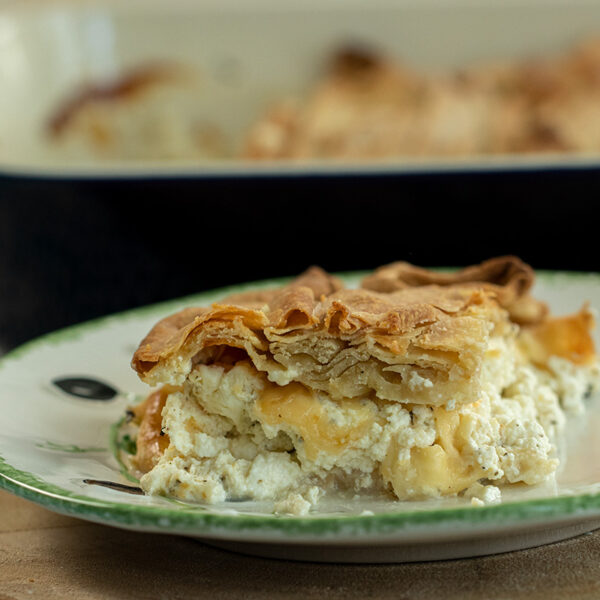 Tiropita Horiatiki: Greek Cheese Pie with Homemade Phyllo - Dimitras Dishes