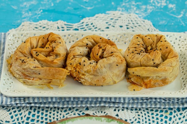 Veggie Phyllo Spirals - Dimitras Dishes