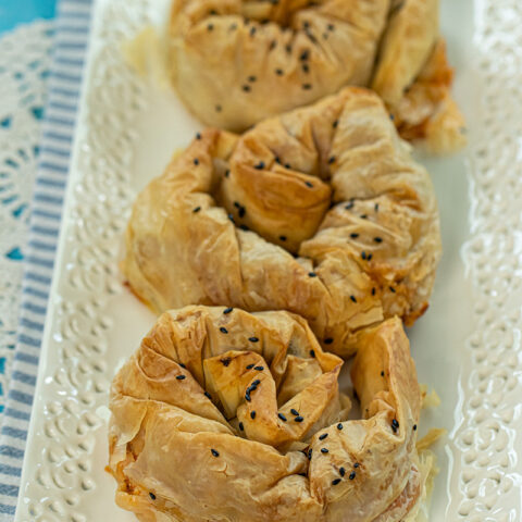 Veggie Phyllo Spirals - Dimitras Dishes