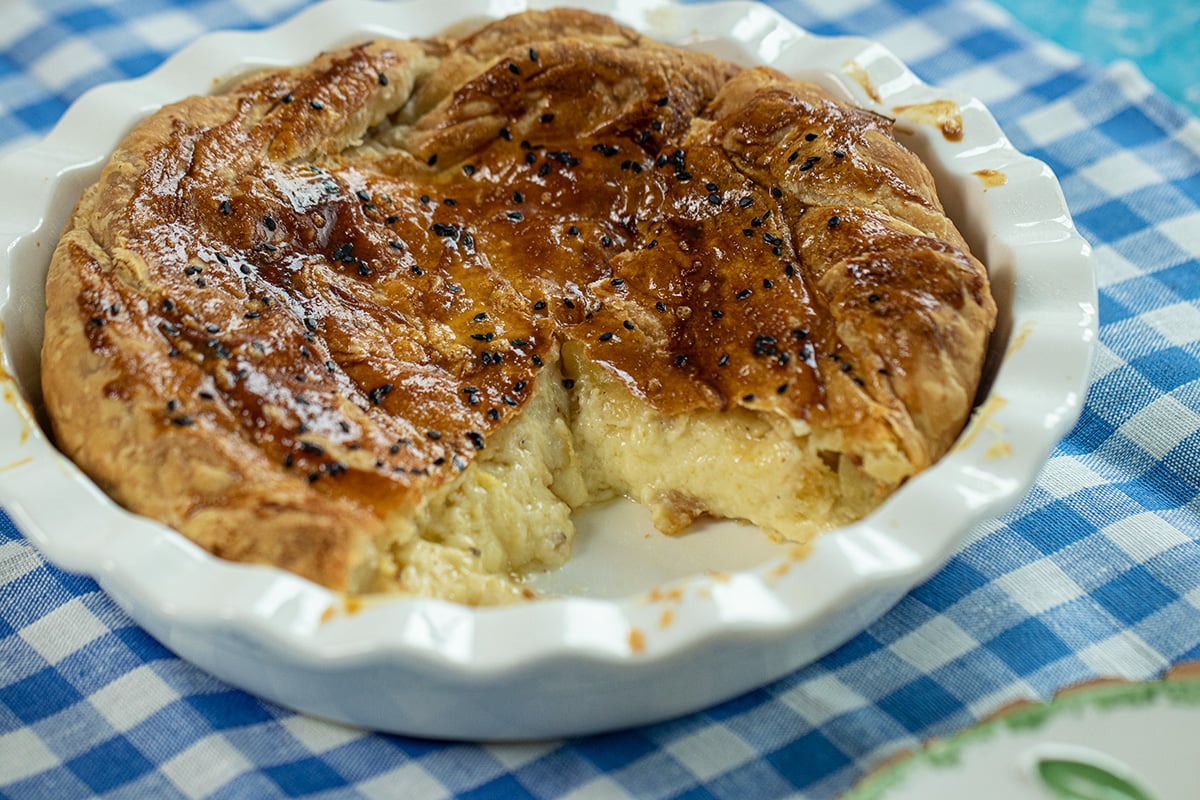 Kasseropita: Greek Kasseri Cheese Pie - Dimitras Dishes