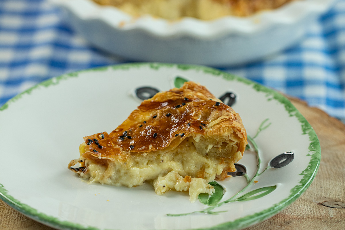 Kasseropita: Greek Kasseri Cheese Pie - Dimitras Dishes