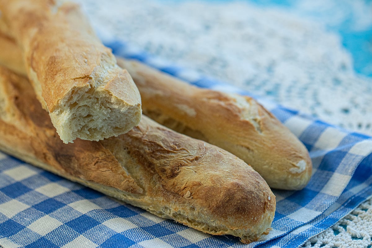 Easy Homemade Crusty Baguette Recipe for Beginners! - Dimitras Dishes