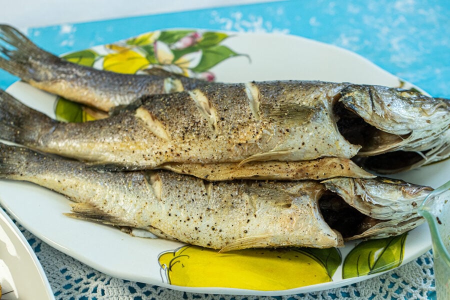 Lavraki: Greek-Style Roasted Mediterranean Sea Bass - Dimitras Dishes