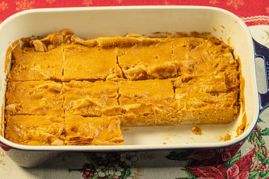Ruffled Pumpkin Pie (Phyllo Crinkle) - Dimitras Dishes