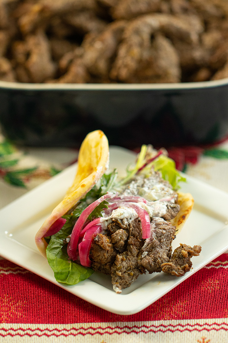 Steak Gyros with Mediterranean Rice - Dimitras Dishes