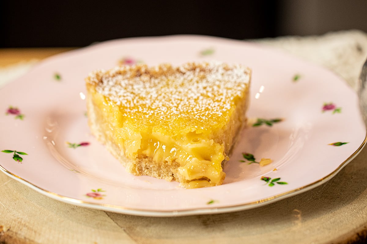 The Best Lemon Bar Tart - Dimitras Dishes