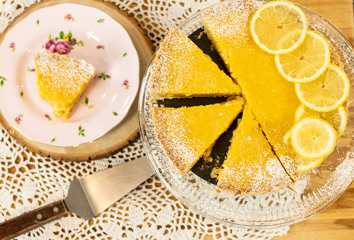 The Best Lemon Bar Tart - Dimitras Dishes