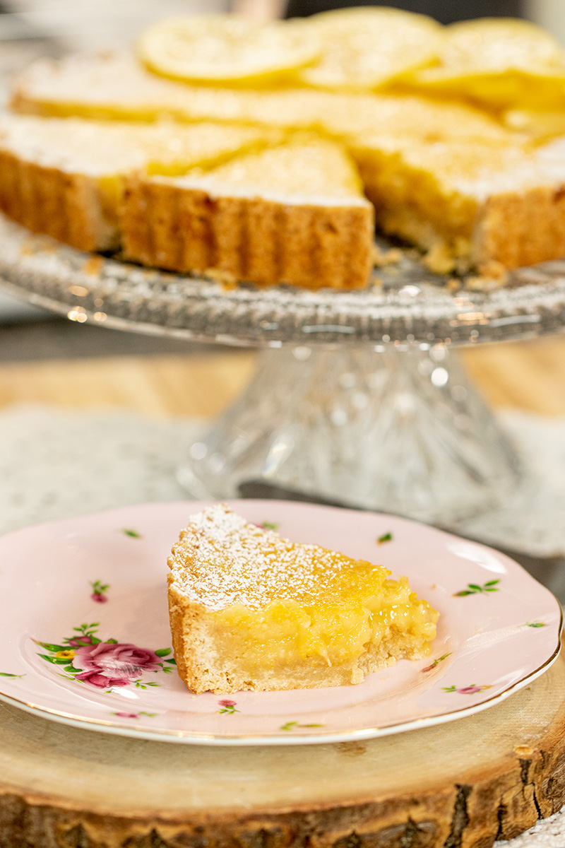 The Best Lemon Bar Tart - Dimitras Dishes