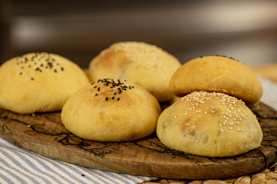 Greek Buns Filled with Cheese - Dimitras Dishes