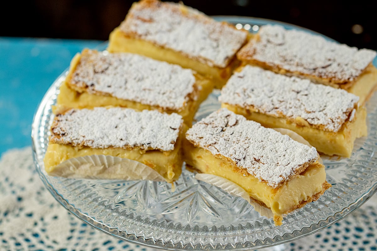 How to Make Vanilla Slice Pastry - Dimitras Dishes