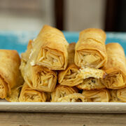 Cheesy Phyllo Rolls - Dimitras Dishes