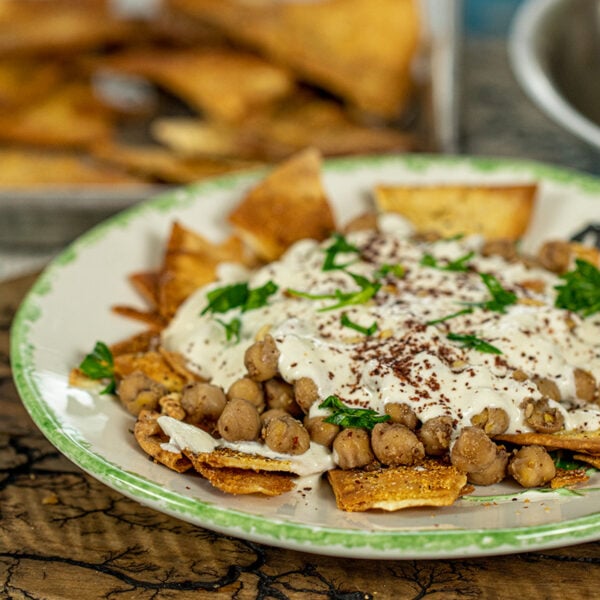 Easy Lebanese Fatteh with Chickpeas - Dimitras Dishes
