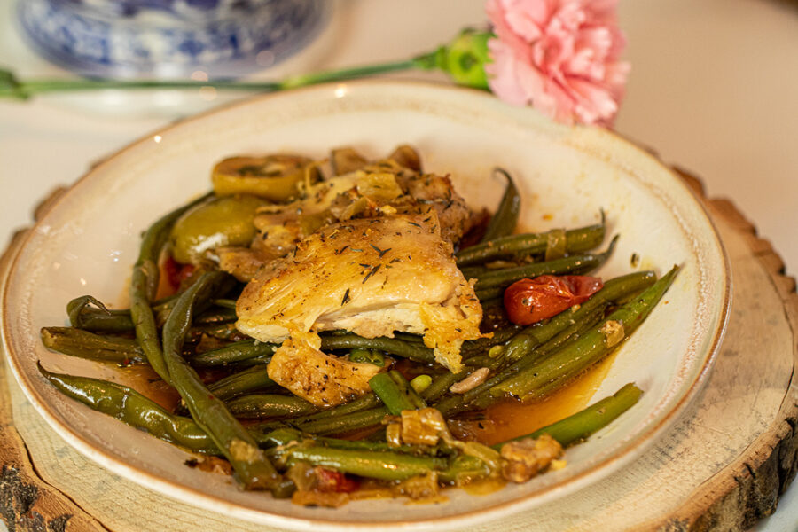 Baked Chicken & String Beans Skillet - Dimitras Dishes