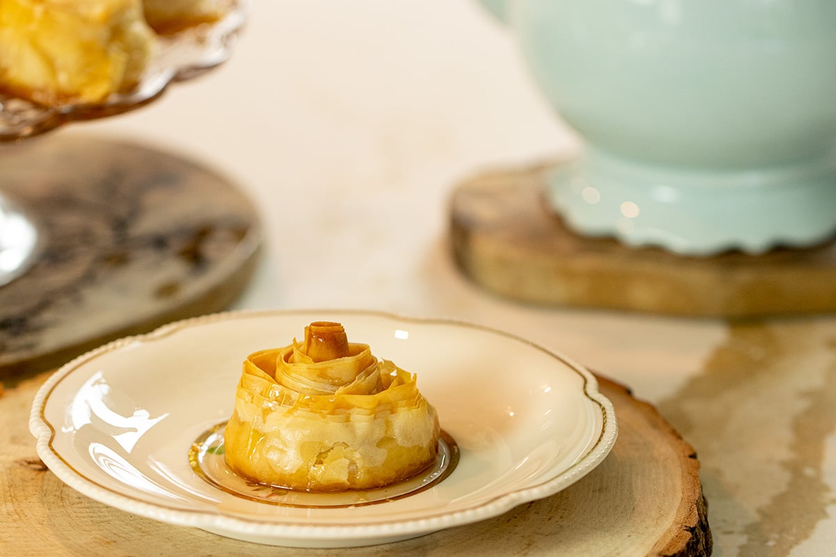 Almond Baklava Roses - Dimitras Dishes