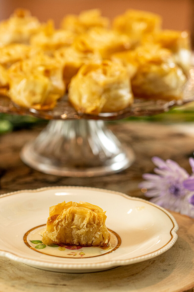 Almond Baklava Roses - Dimitras Dishes