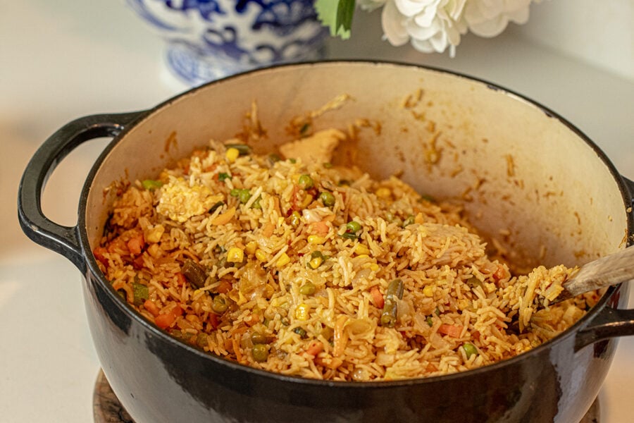 Easy Vegetable Fried Rice (No Soy) - Dimitras Dishes