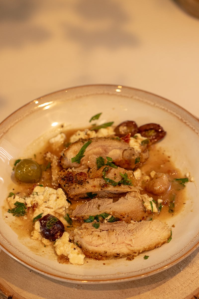Mediterranean Chicken & Olives Skillet - Dimitras Dishes
