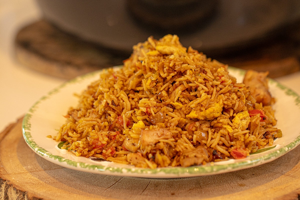 Peruvian Chicken Fried Rice (No Soy!) - Dimitras Dishes