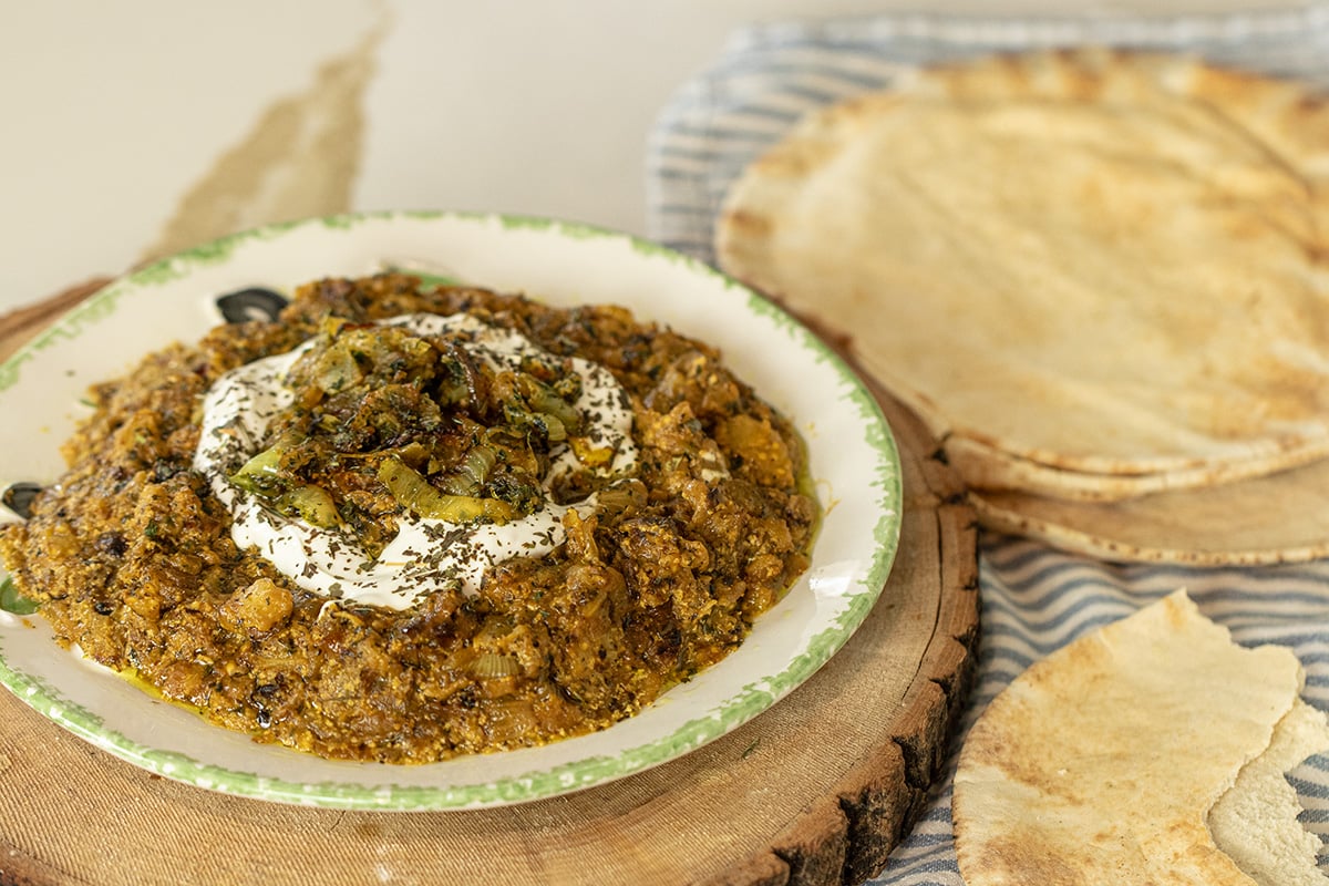 Kashke Bademjan: Persian Eggplant Dip - Dimitras Dishes
