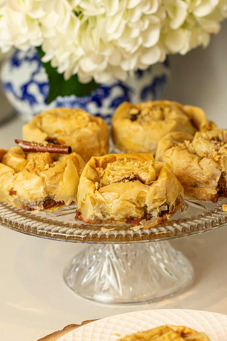Sweet Pumpkin -filled Phyllo Spirals - Dimitras Dishes