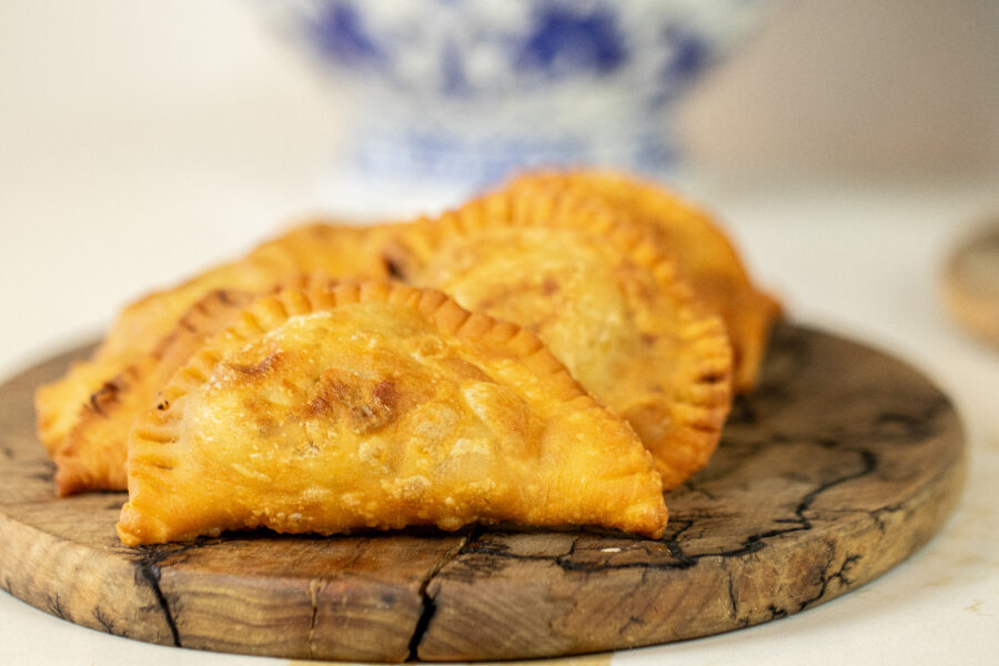 Cretan Kalitsounia filled with Beef - Dimitras Dishes