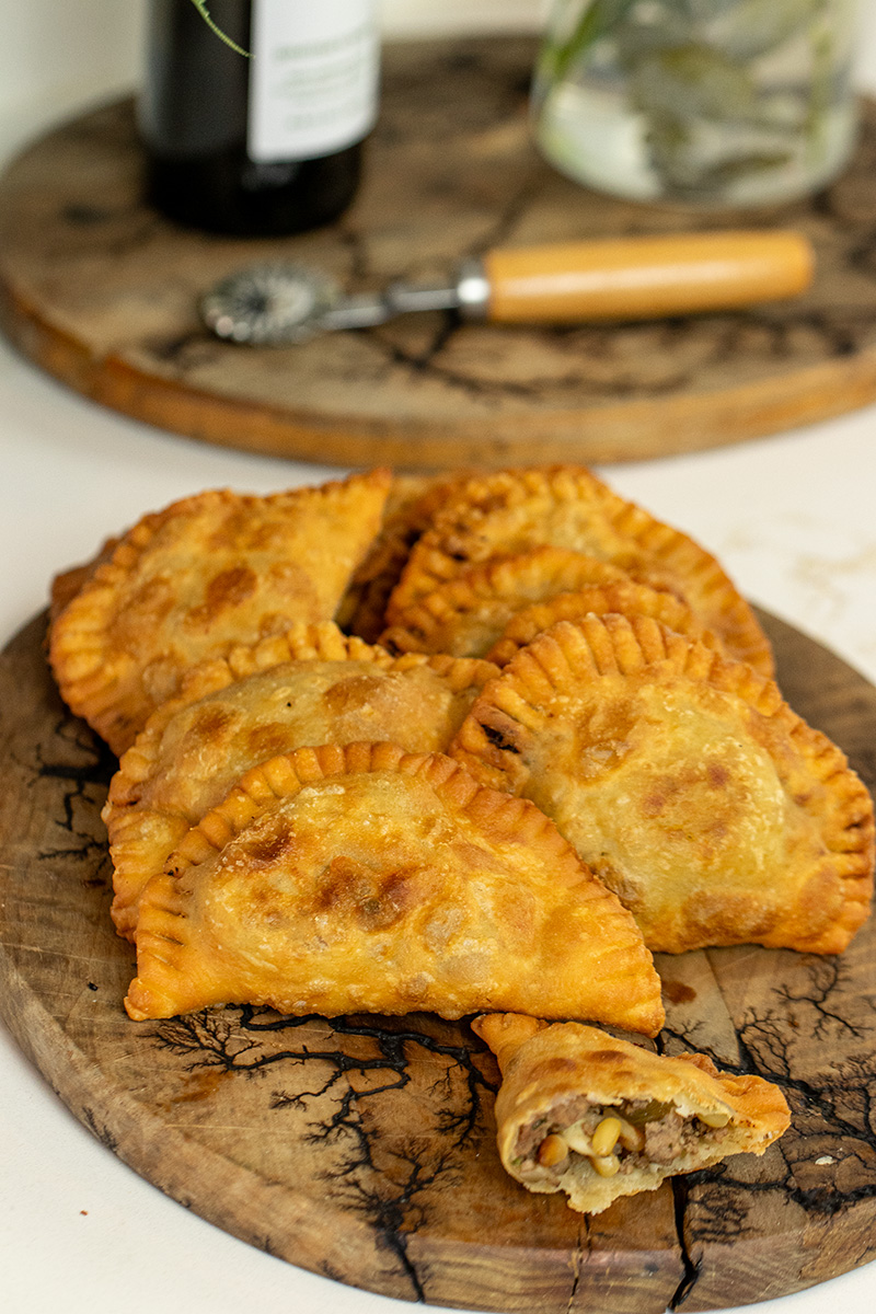 Cretan Kalitsounia filled with Beef - Dimitras Dishes