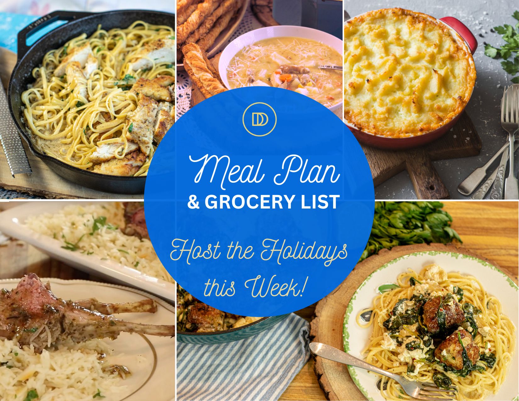 Holiday Hosting: Meal Plan & Shopping List - Dimitras Dishes