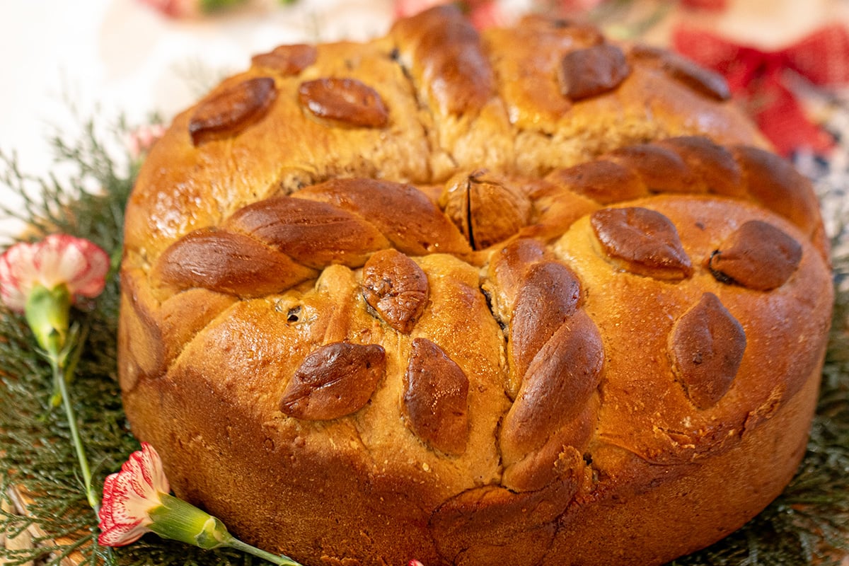 Christopsomo: Greek Christmas Bread - Dimitras Dishes