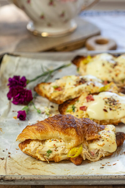 Chicken Salad Melt (over a Croissant) - Dimitras Dishes