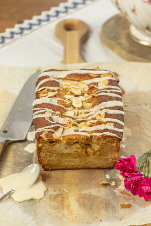 Pear & Cardamom Loaf Cake - Dimitras Dishes