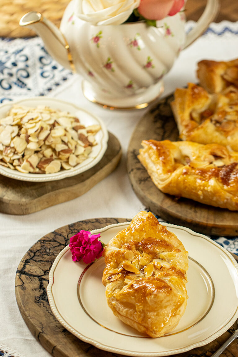 Almond Croissant Puff Pastries - Dimitras Dishes