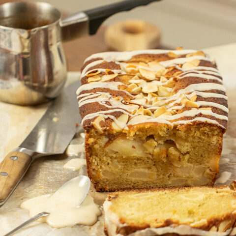 Pear & Cardamom Loaf Cake - Dimitras Dishes
