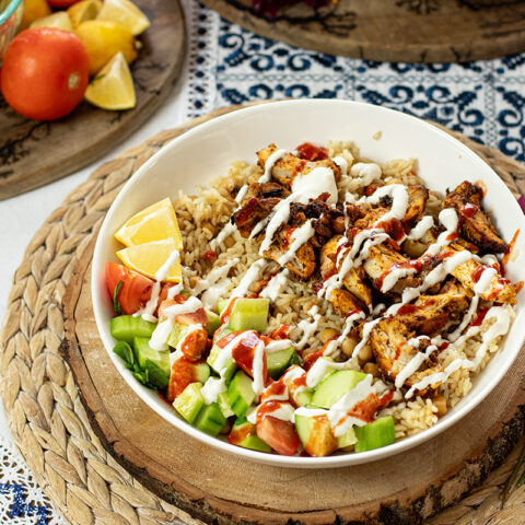 Delicious & Healthy Chicken Shawarma & Rice Bowls (halal cart-style ...