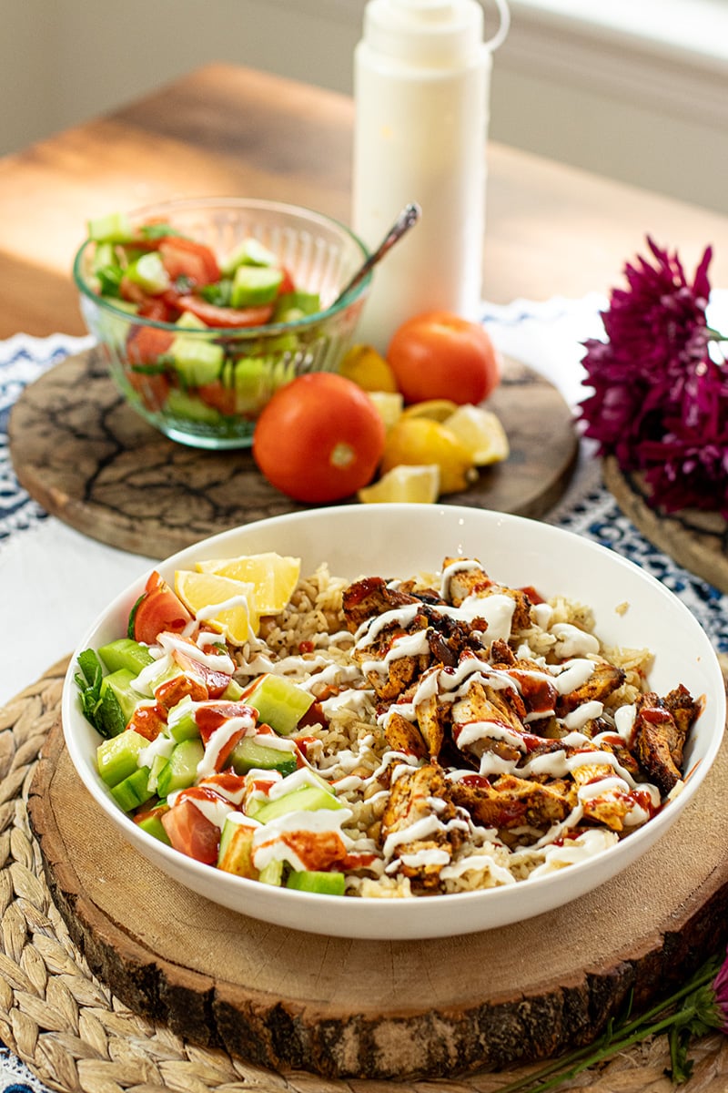 Delicious & Healthy Chicken Shawarma & Rice Bowls (halal cart-style ...
