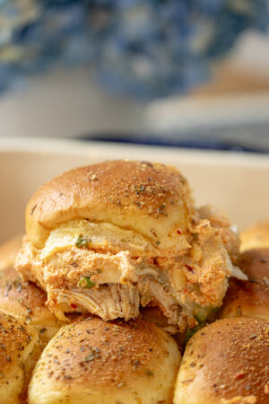 Greek Chicken Sliders with Spicy Feta (tirokafteri) - Dimitras Dishes