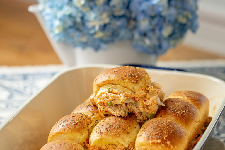 Greek Chicken Sliders with Spicy Feta (tirokafteri) - Dimitras Dishes