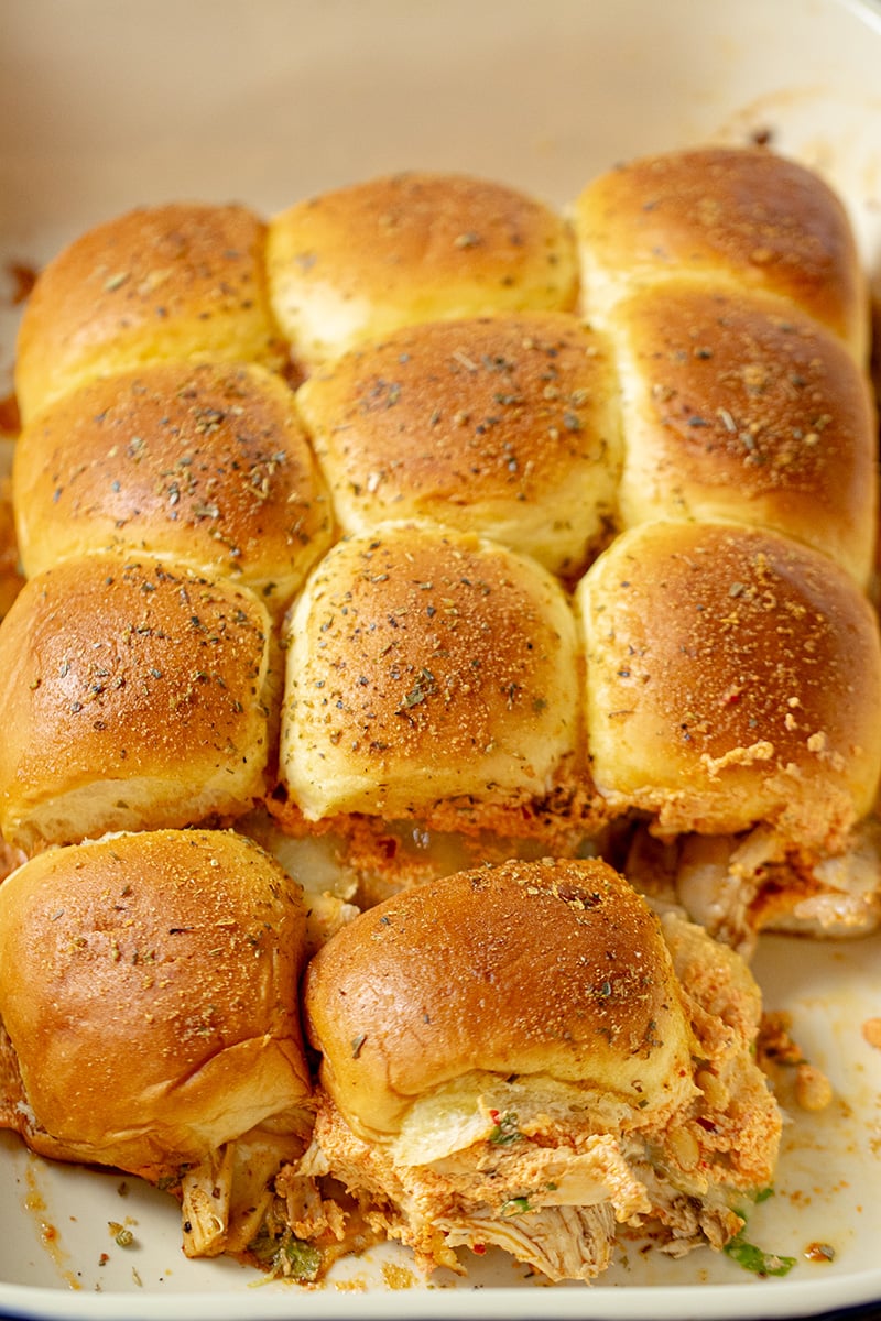 Greek Chicken Sliders with Spicy Feta (tirokafteri) - Dimitras Dishes