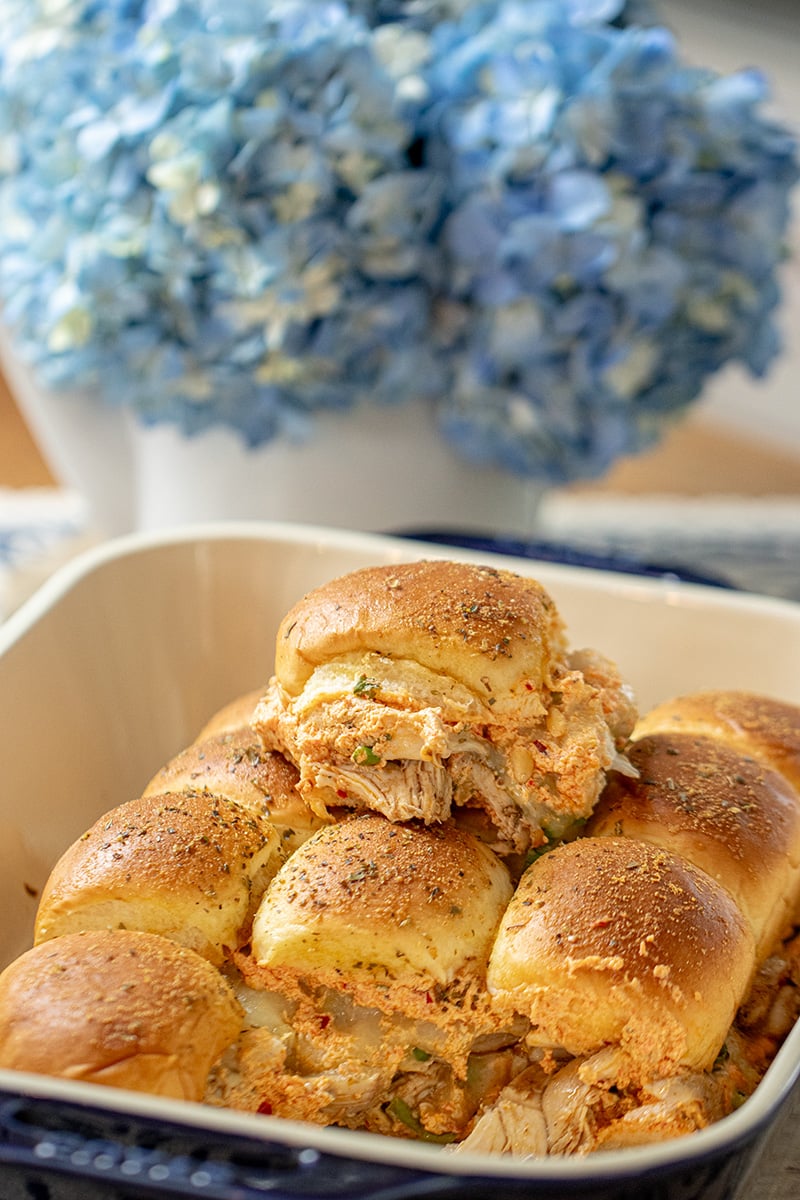 Greek Chicken Sliders with Spicy Feta (tirokafteri) - Dimitras Dishes