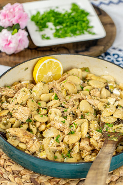 Warm White Bean & Chicken Salad - Dimitras Dishes