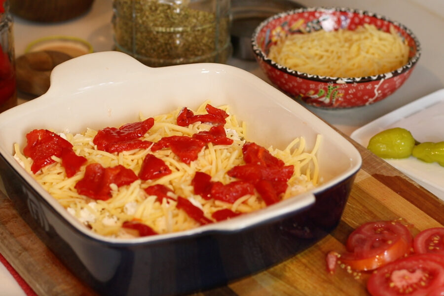 Bouyourdi: Greek Cheesy Feta Dip - Dimitras Dishes