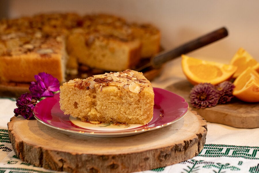 Ravani: Greek Semolina Sponge Cake - Dimitras Dishes