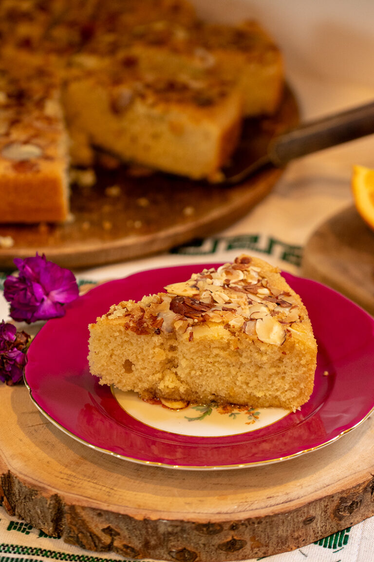 Ravani: Greek Semolina Sponge Cake - Dimitras Dishes