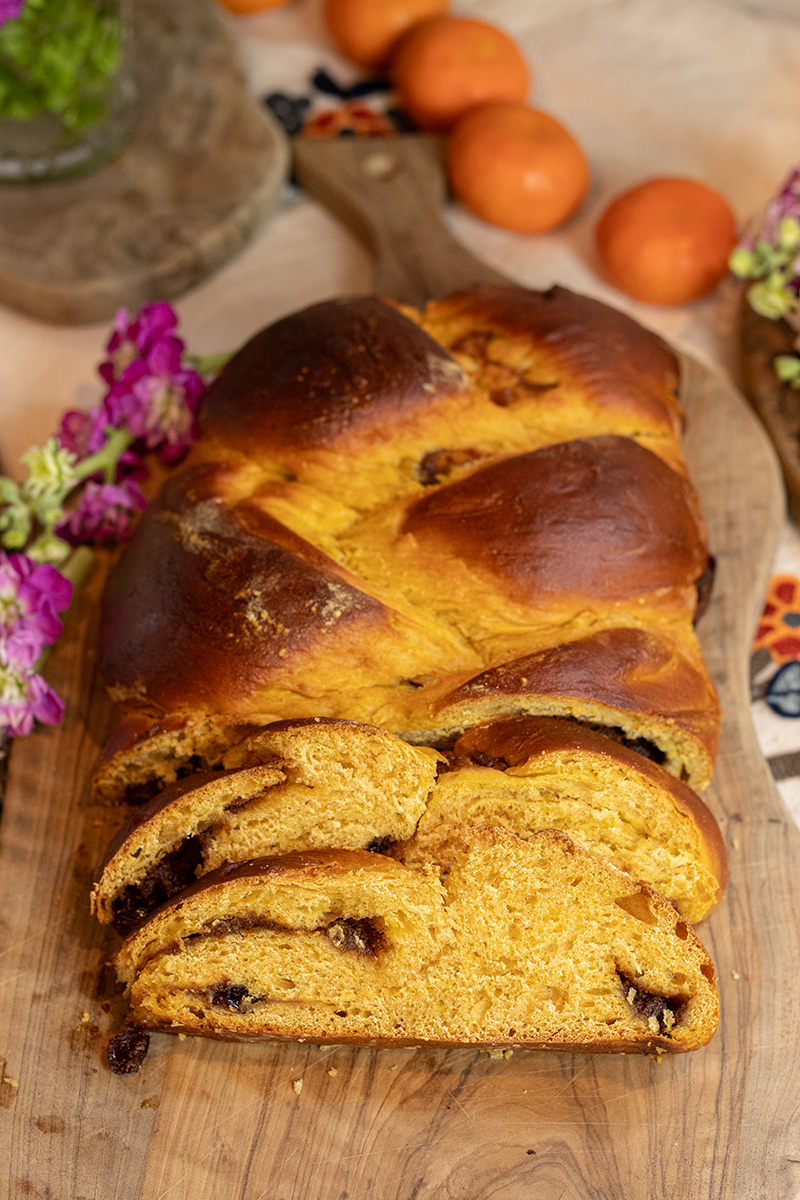 Autumn Tsoureki: Pumpkin Spice & Pear Spice Braids - Dimitras Dishes